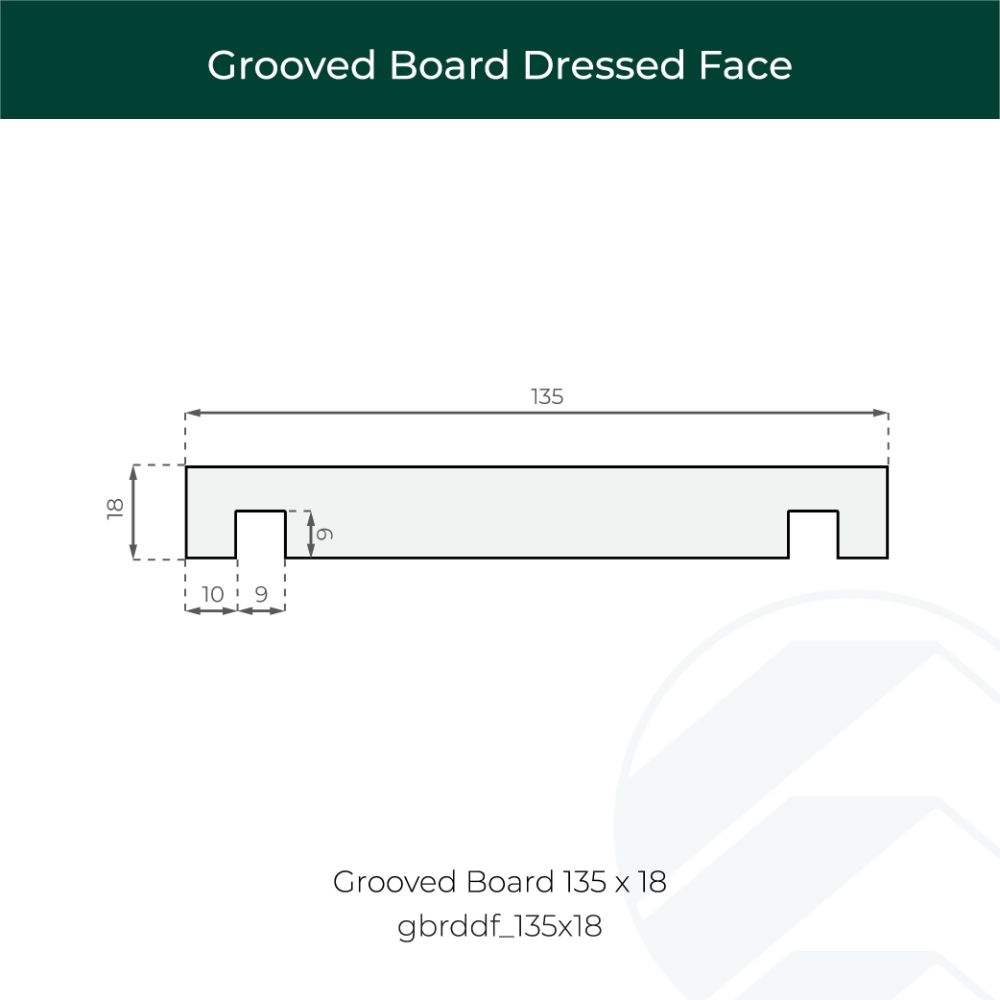 Grooved Board 135 x 18 - Southern Pine Products