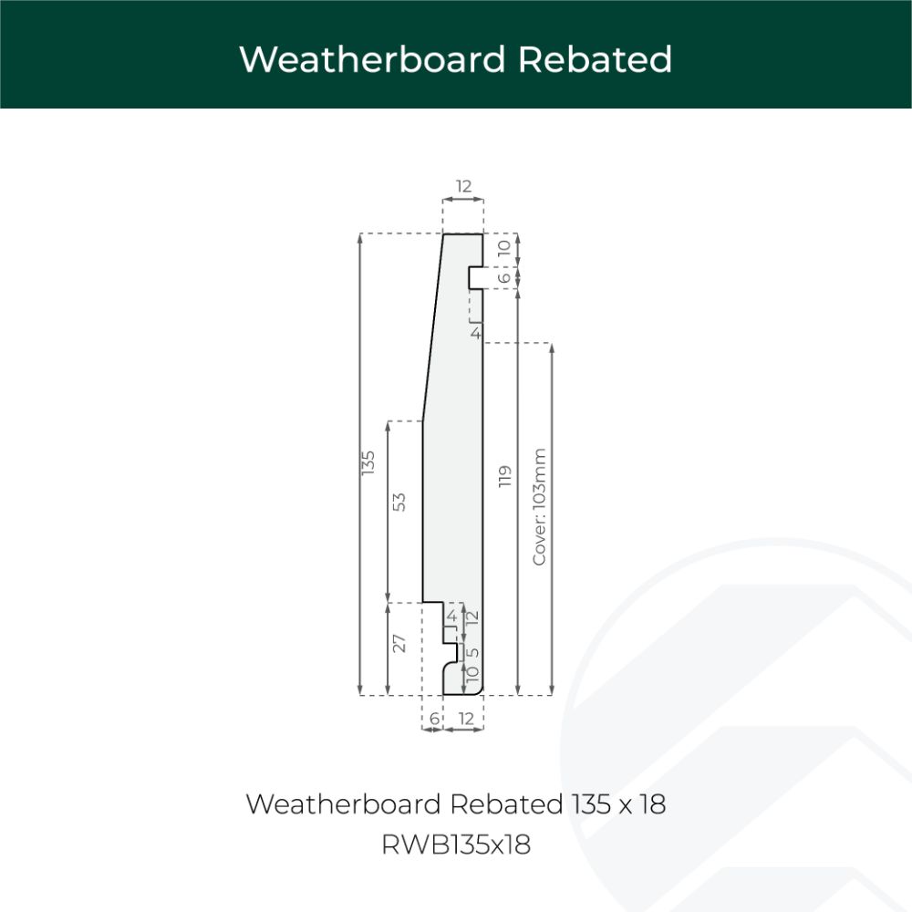 Weatherboard Rebated 135 x 18 - Southern Pine Products