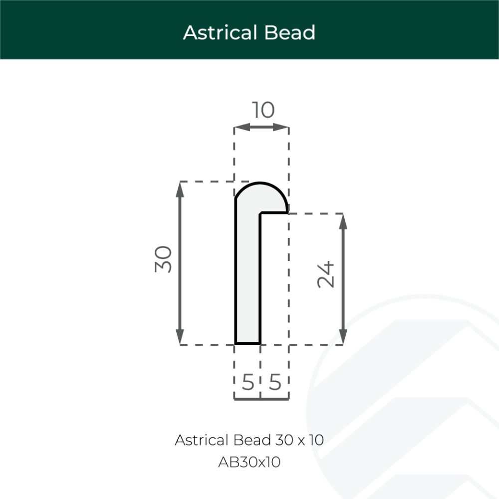 Astrical Bead 30 x 10 - Southern Pine Products