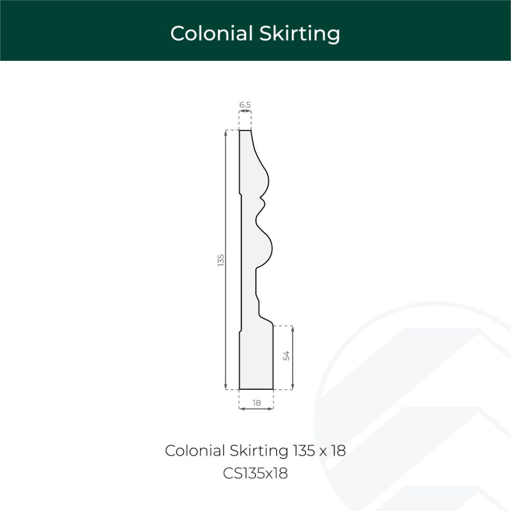 Colonial Skirting 135 x 18 - Southern Pine Products