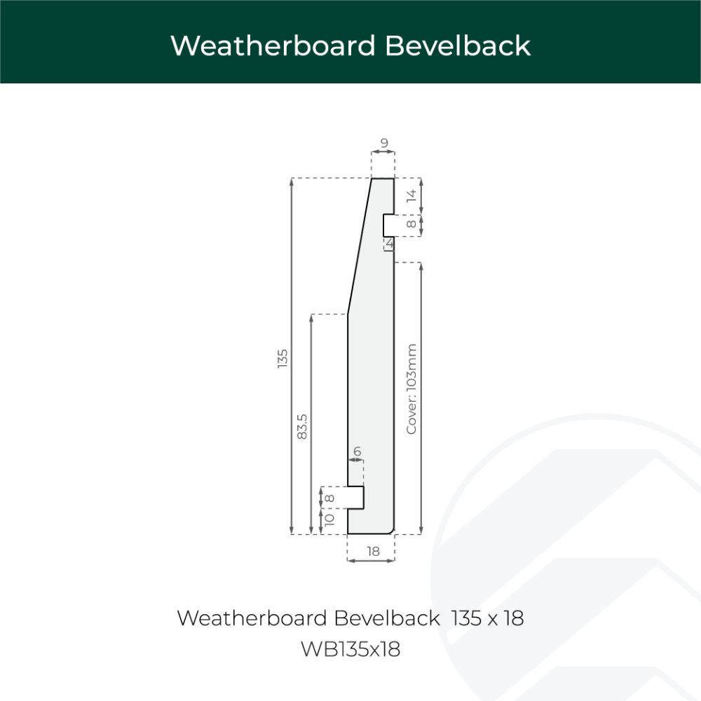 Weatherboard Bevelback 135 x 18 - Southern Pine Products