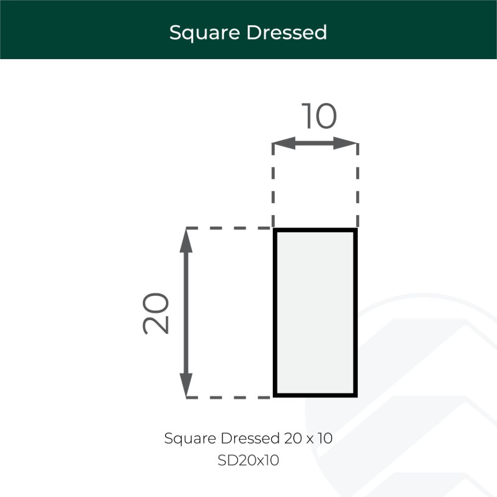 Square Dressed 20 x 10 - Southern Pine Products